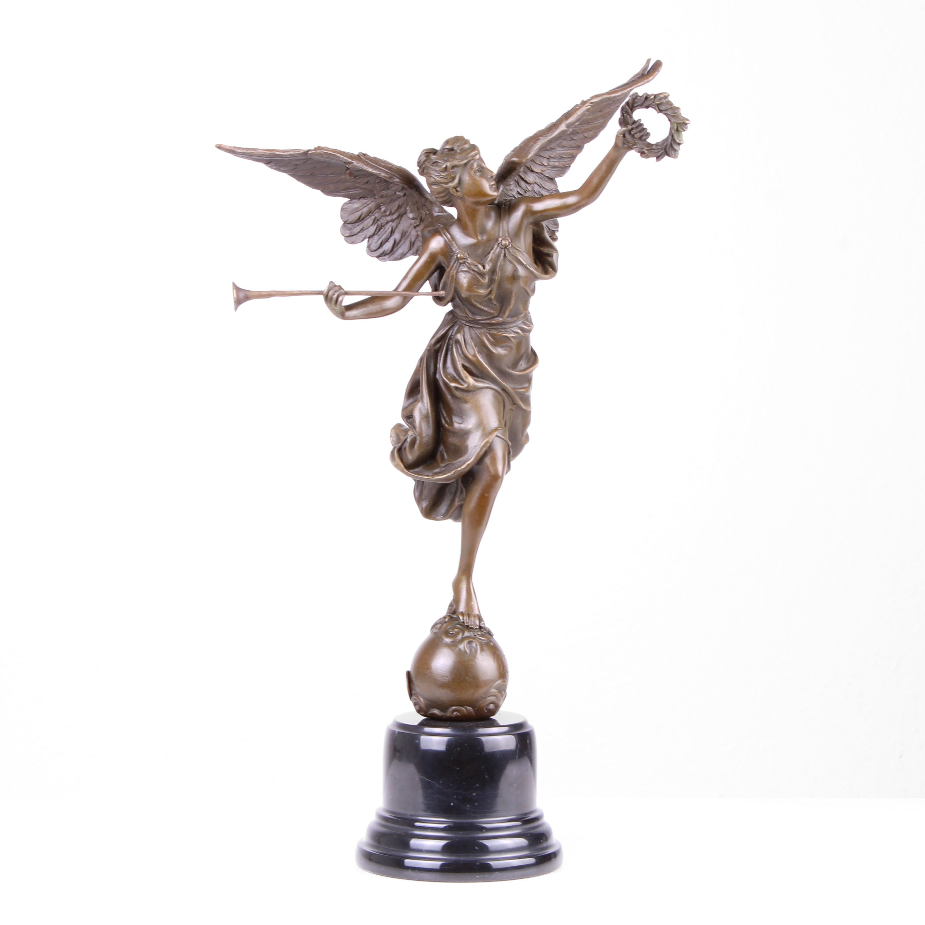 Estatua de la Diosa de la Victoria Alada de Bronce fundición regalo ...