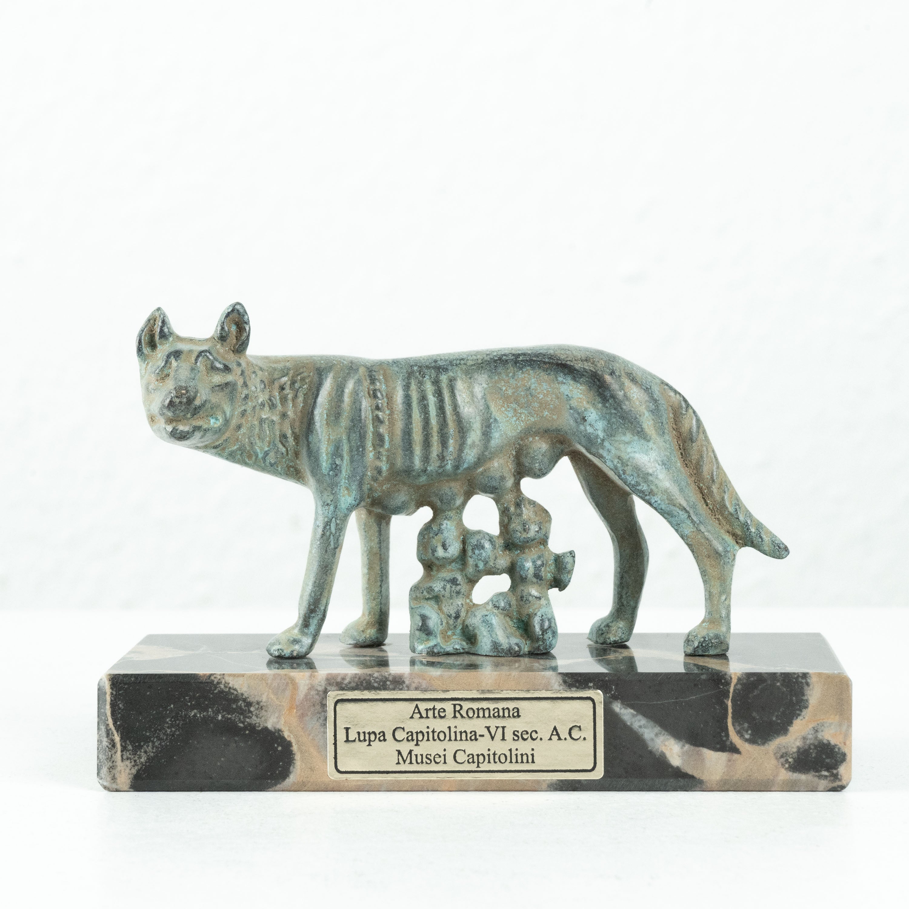 Loba capitolina de Roma (Rómulo y Remo, bronce) – The Ancient Home Spain