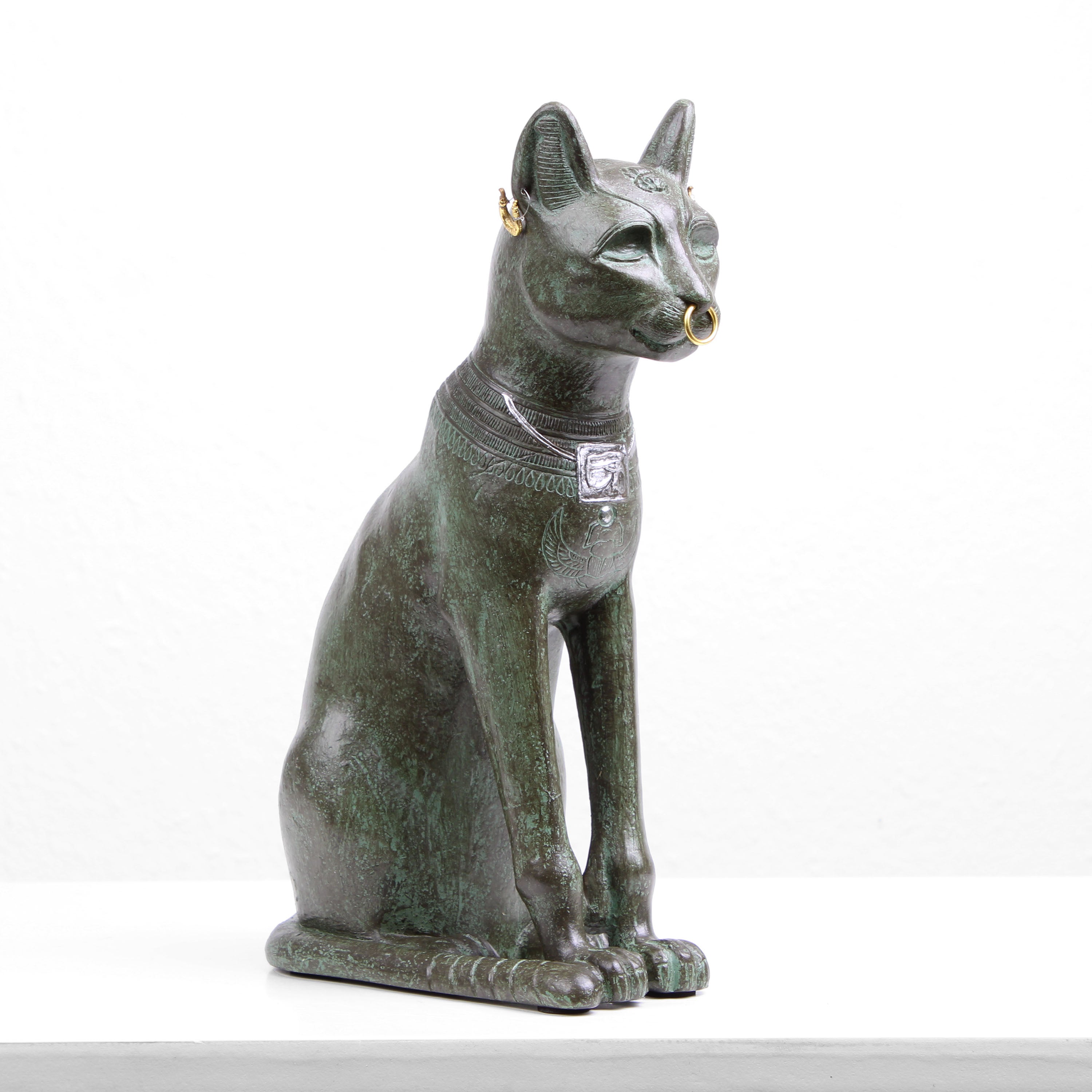 Estatua del Gato Gayer-Anderson (Bronce) regalo Egipcio – The Ancient ...